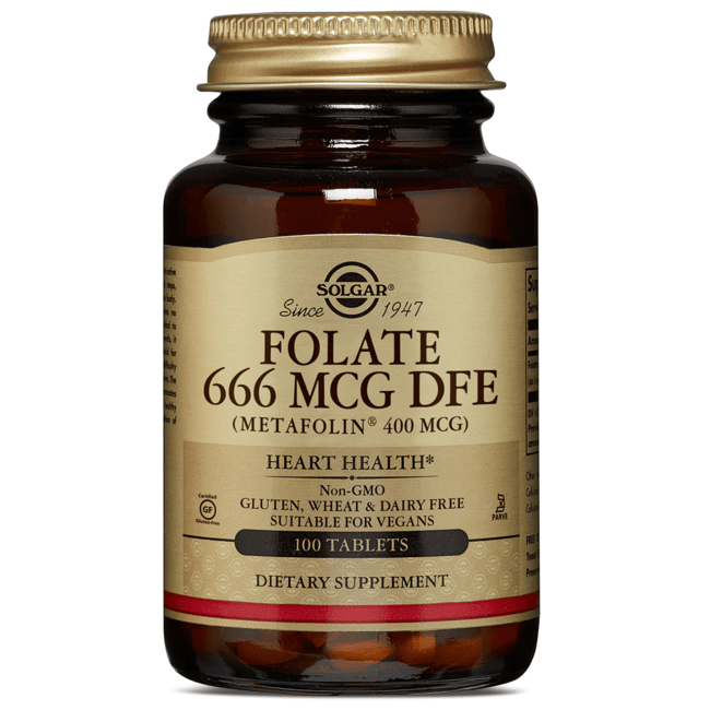 Solgar Folate 400 mcg 100 Tabs - Swanson Health Products