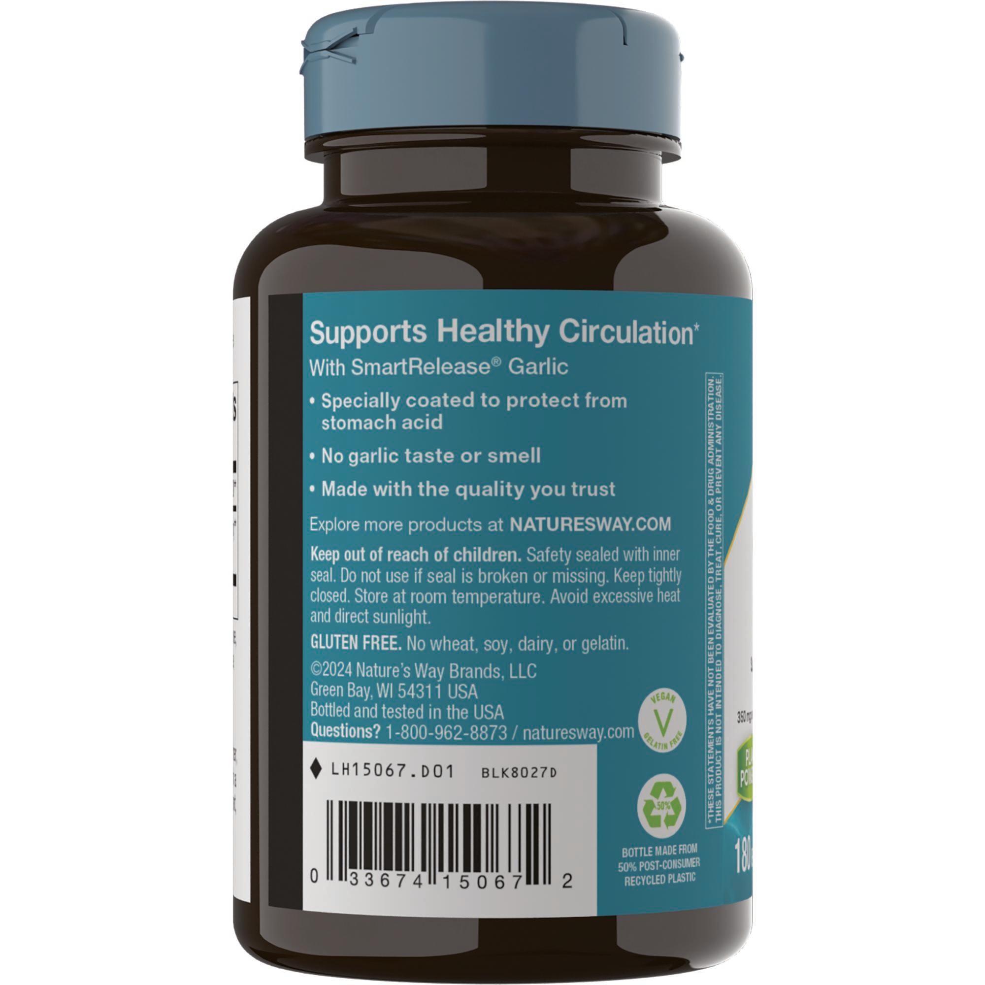 Nature's Way Garlicin Cardio 350 mg 180 Vegan Tabs - Swanson®