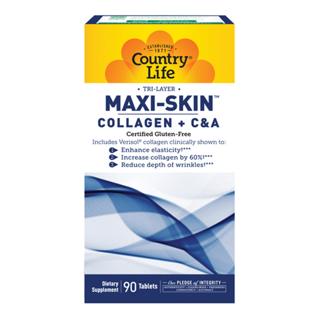 Maxi-skin With Collagen by Country Life - 90 Tablets for sale online | eBay