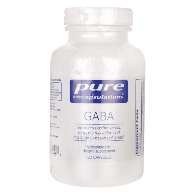 Pure Encapsulations GABA 700 mg 120 Veg Caps - Swanson Health Products